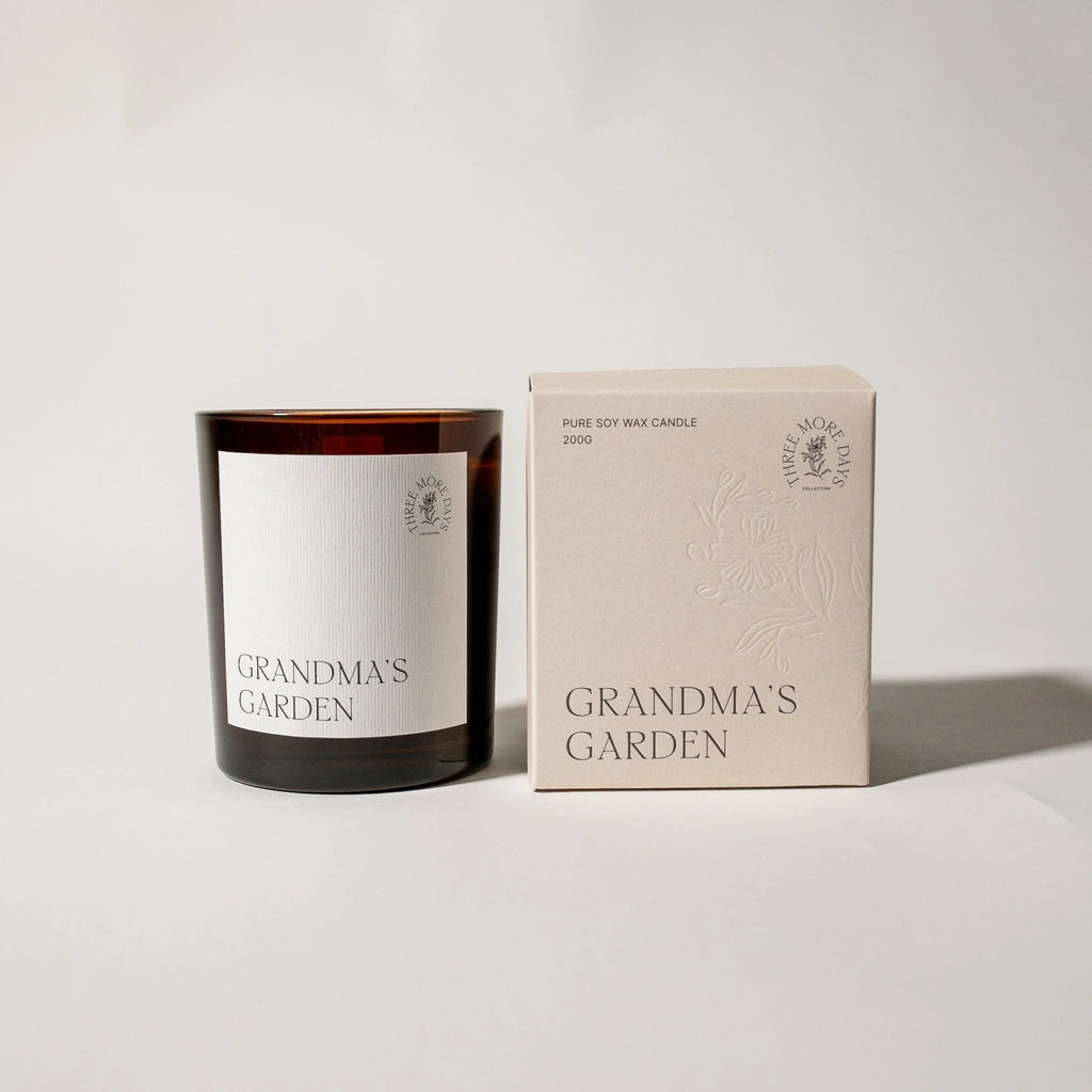 Grandma's Garden Candle - White Musk, Basil, Neroli, Bergamot – Turn ...